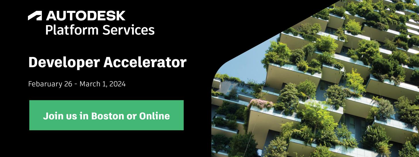 Sustainability focused Developer Accelerator in Boston, February 26 - March 1 | Autodesk ...